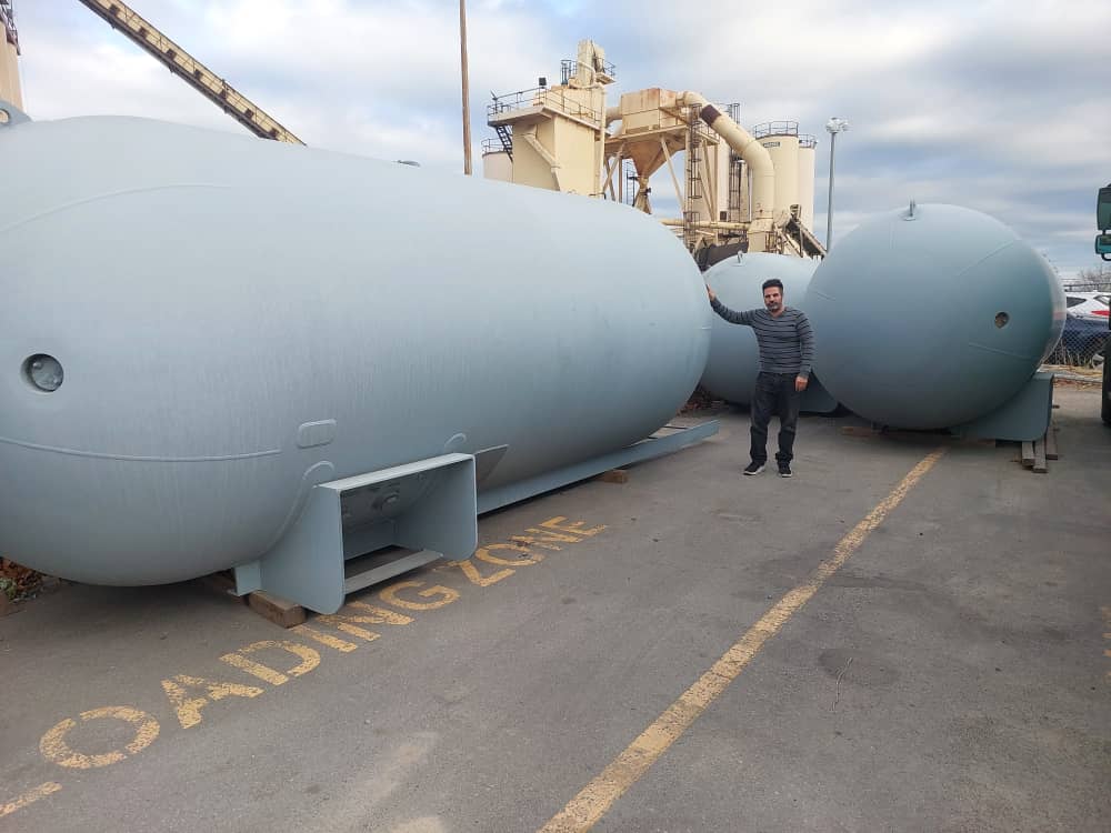 repair and installing car tanker - Canopy installation and welding in ...